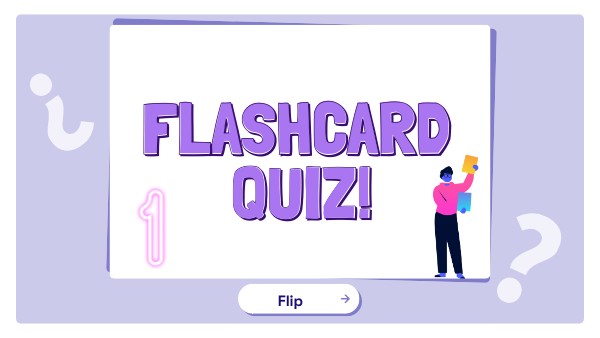 FLASHCARD QUIZ (1) | Genially