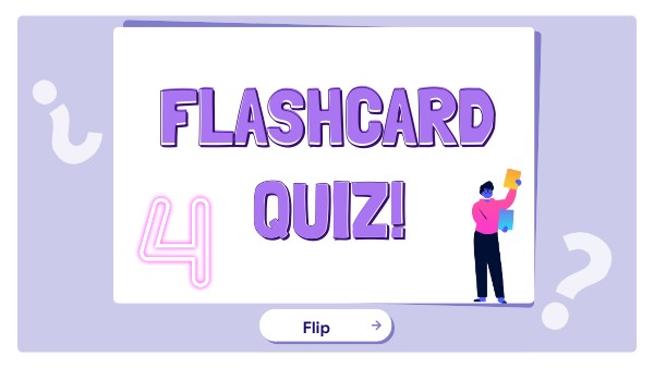 FLASHCARD QUIZ (4) | Genially