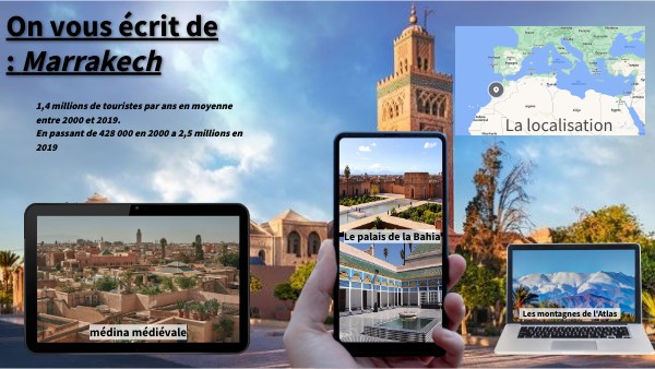 carte postale Marrakech