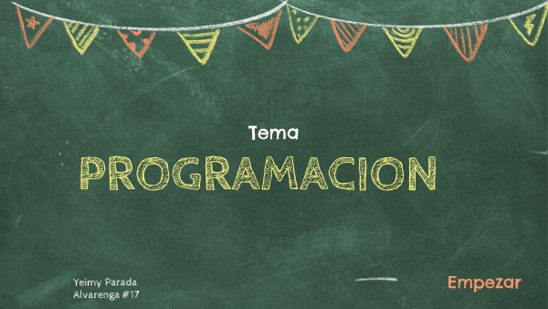 PRESENTACIÓN DE LA PROGRAMACION WEB | Genially