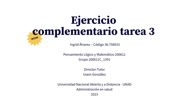 EJECICIO COMPLEMENTARIO TAREA 3