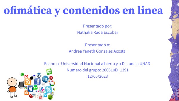 ofimática y contenidos en linea. | Genially