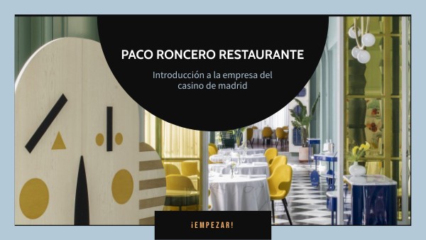 Paco Roncero Restaurante