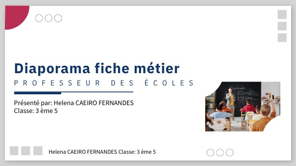 diaporama fiche métier