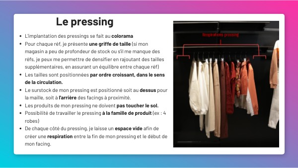 Le pressing | Genially