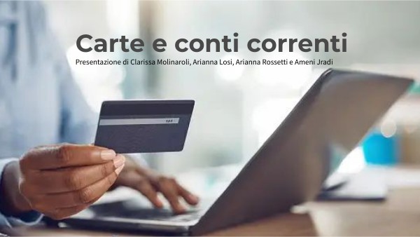 carte e conti correnti | Genially
