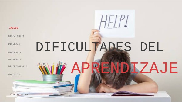 DIFICULTADES DEL APRENDIZAJE | Genially