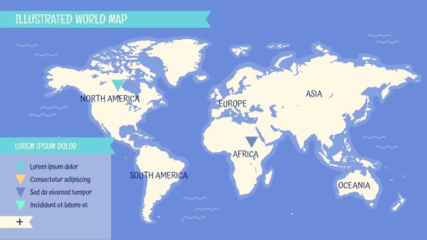 ILLUSTRATED WORLD MAP | Genially