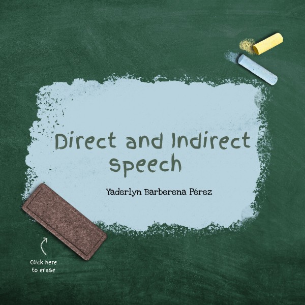 Direct and Indirect Speech | Genially