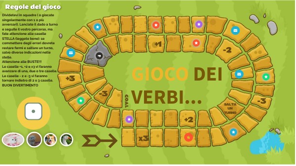 Gioco dell'oca dei verbi | Genially