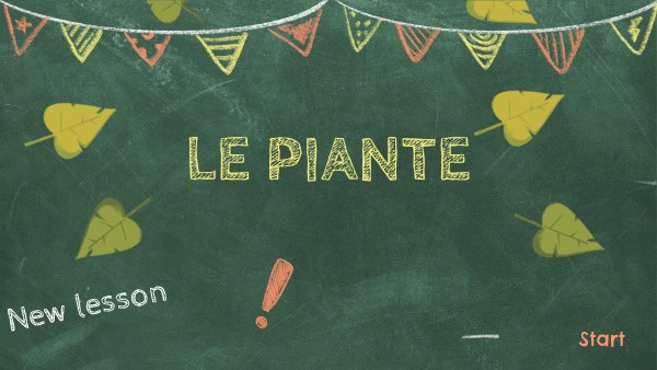 Le parti della pianta