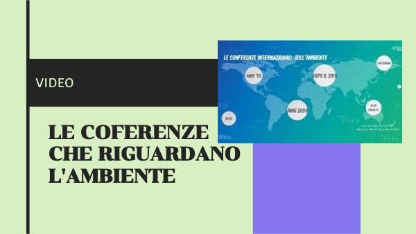 CONFERENZE AMBIENTE | Genially