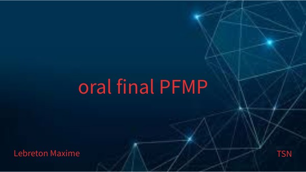oral final PFMP