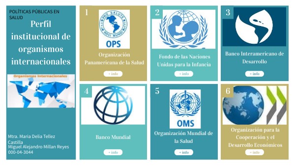 perfil institucional de organismos internacionales | Genially