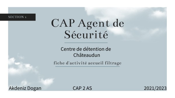 Fiche activité CDC | Genially