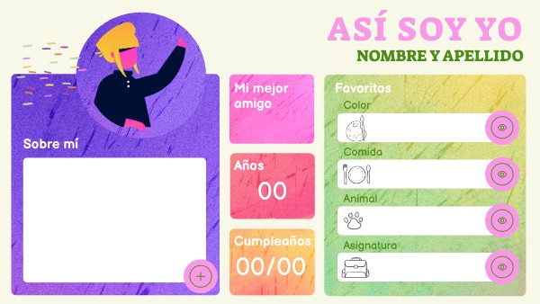 Tarjeta así soy yo | Genially
