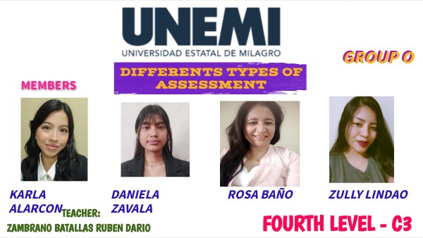 DIFFERENTS TYPES OF ASSESSMENT | Genially