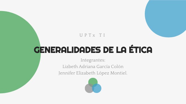 Actividad: Presentación Genially: Generalidades de la Ética | Genially
