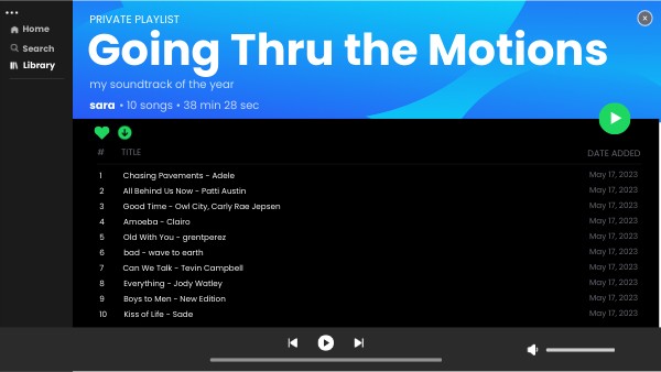 Soundtrack of My Year