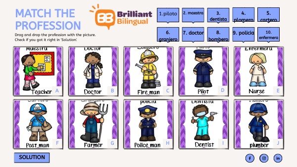 Match the profession with the picture