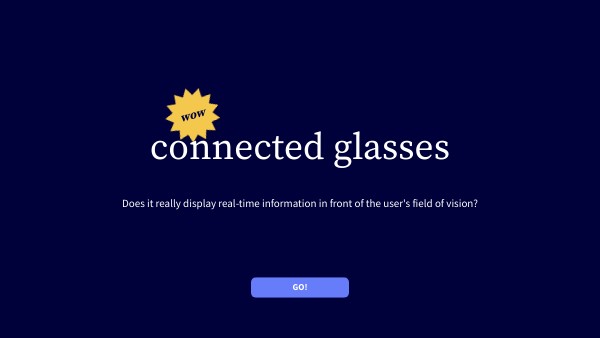 connected glasses presentation