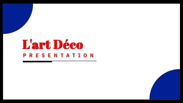 L'art déco | Genially