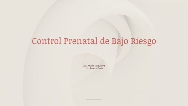 CONTROL PRENATAL | Genially