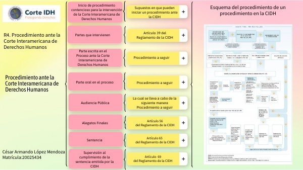 Reto 4 Procedimiento ante la Corte Interamericana de Derechos Humanos | Genially