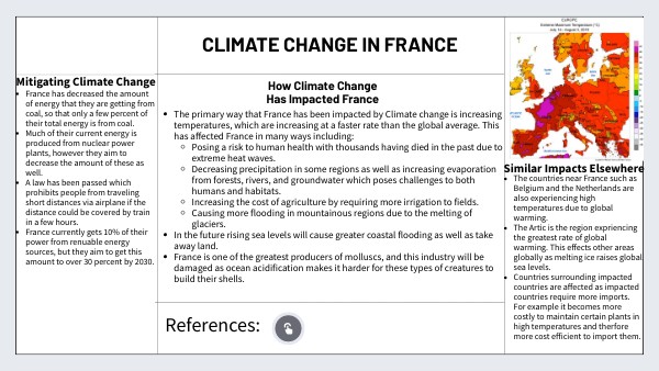 Climate Change in France