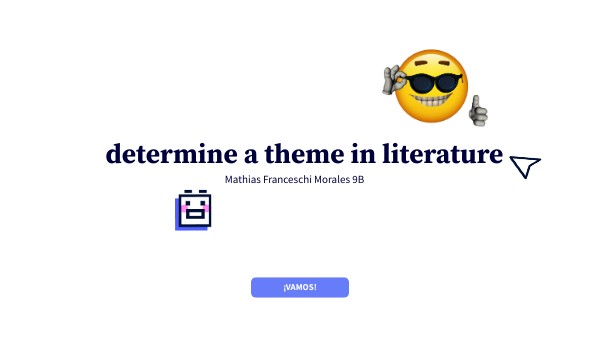 determine a theme in literature