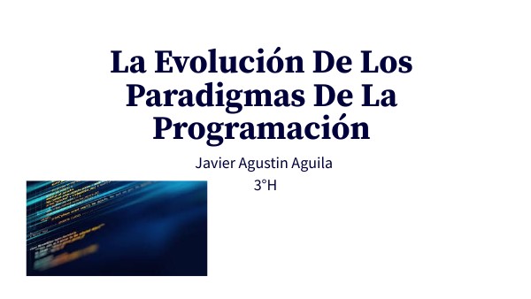 Paradigmas De Programación.