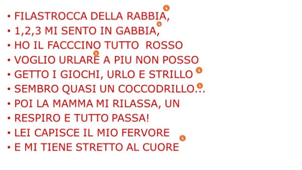 filastrocca rabbia