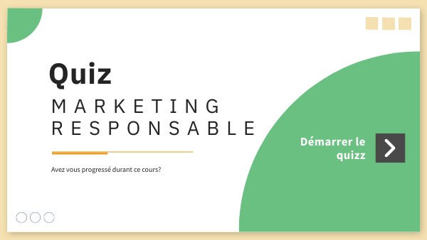 quizz de fi marketing responsable | Genially