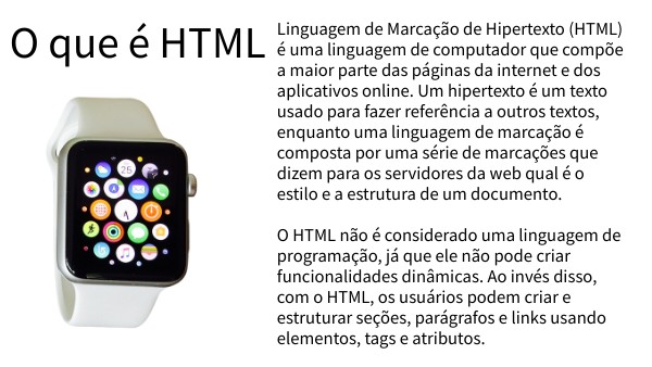 O que é HTML Luís Abílio
