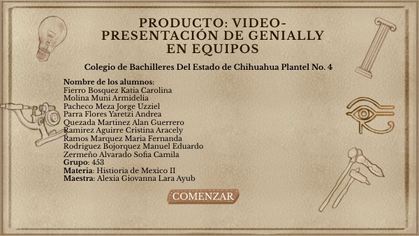 Producto: video-presentación de genially