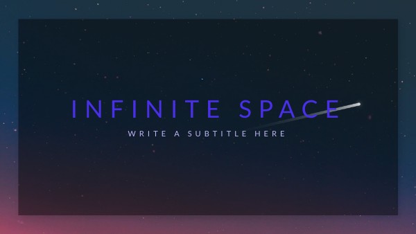 INFINITE SPACE PRESENTATION