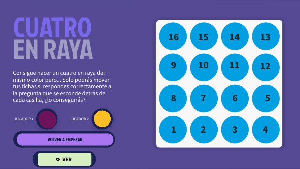 ¡JUGAMOS A CUATRO EN RAYA!- JRC