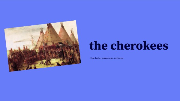 the cherokees tribes