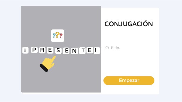 CONJUGACIÓN PRESENTE