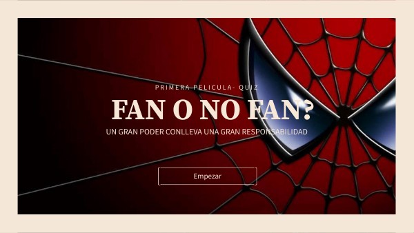 QUIZ SPIDERMAN | Genially
