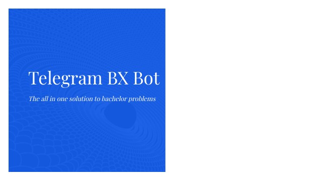 Telegram BX Bot | Genially