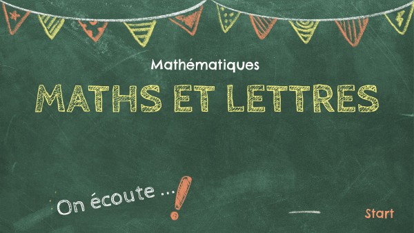 MATHEMATIQUES ET LETTRES | Genially