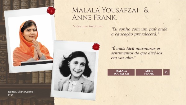Malala Yousafzai & Anne Frank