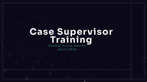 BCBA & Supervisor Training (April 2024) | Genially