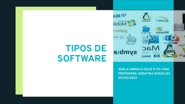 TIPOS DE SOFTWARE