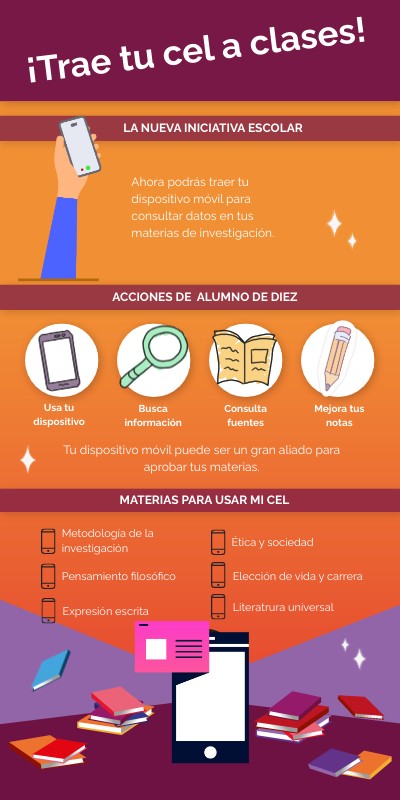 Trae tu cel a clases | Genially