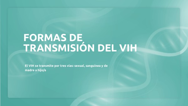 formas de transmisión del VIH | Genially