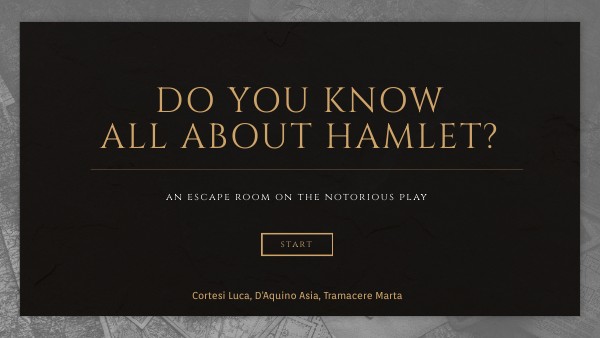 Hamlet's escape room | Genially