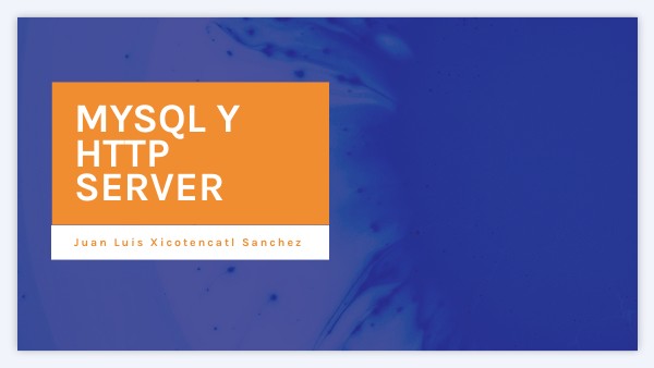 PRESENTACIÓN PHP Y MYSQL