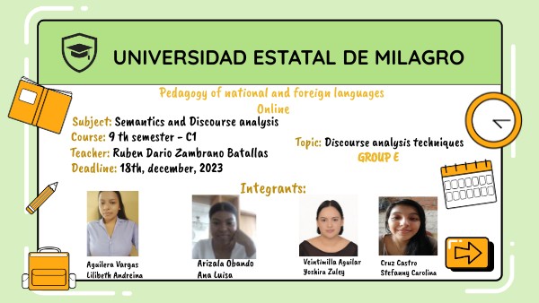 Discourse techniques | Genially